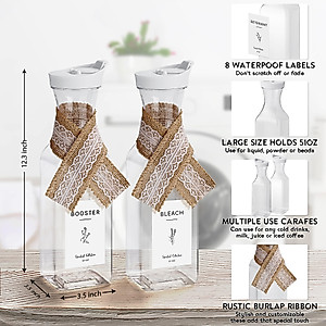 Arjust Laundry Soap Dispenser for Laundry Room Decor - Laundry Soap Containers - Laundry Detergent Container for Bleach Softener - Laundry Room Organization Labels Funnel eBook