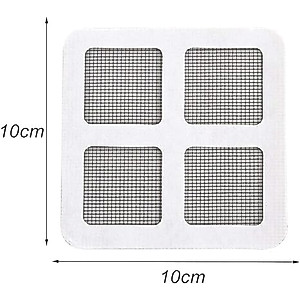 Proxism (20Pcs) Disposable Shower Drain Cover Hair Catcher Shower Drain Mesh Stickers, Bathroom, Laundry, Bathtub, Kitchen Shower Drain Floor Sink Strainer Filter MeshS-S (20)