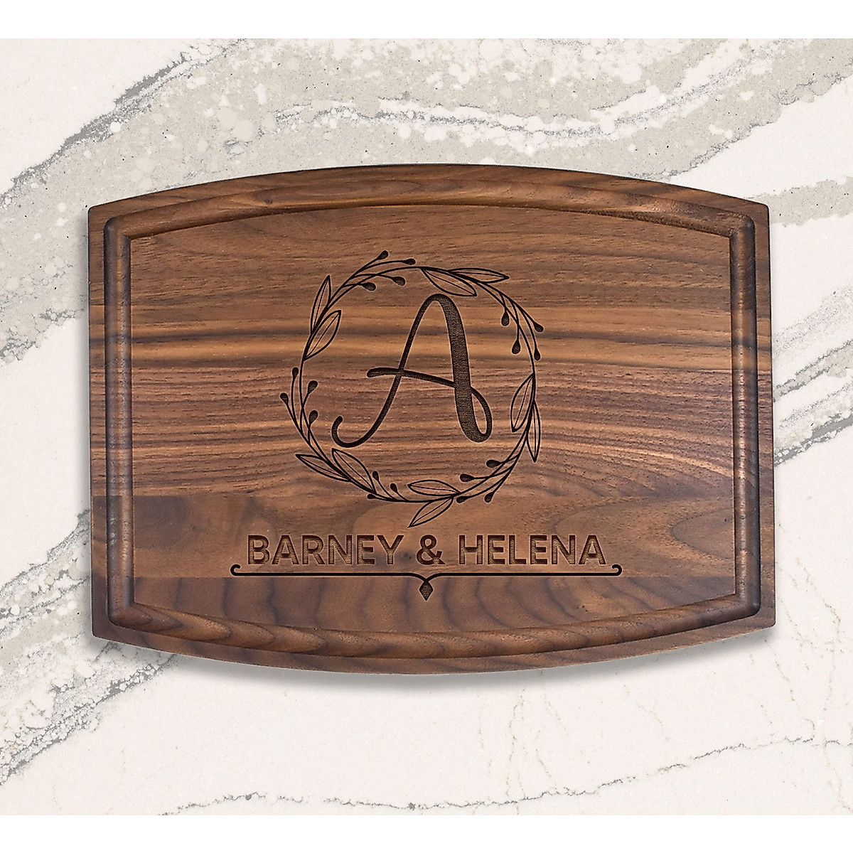 Custom Cutting Board Wedding Gift for Couple Personalized Mr & Mrs Cutting Board Arched Cutting Board Wood Engraved