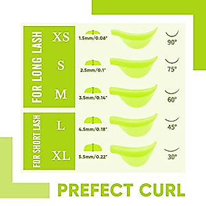 Lash Lift Pads, PERMANIA 3 in 1 Silicone Eyelash Lift Shield for Lash Perm Kit, Reusable Eye Patches & Eyelash Lifting Ribbon Curlers Fit Eyes Lash Lift Covering DIY at Home (Yellow)