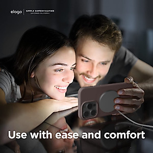 elago Magnetic Silicone Case Compatible with MagSafe Compatible with iPhone 13 Pro Max 6.7 Inch - Built-in Magnets, Protective Cover, Compatible with All MagSafe Accessories (Lovely Pink)