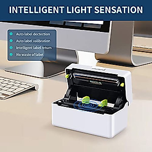 Label Printer - 180mm/s Wireless Shipping Label Printer, 4×6 Commercial Direct Thermal Label Printer for Shipping Packages, Label Maker, Compatible with USPS, UPS, Support BT (Contact CS for Driver)