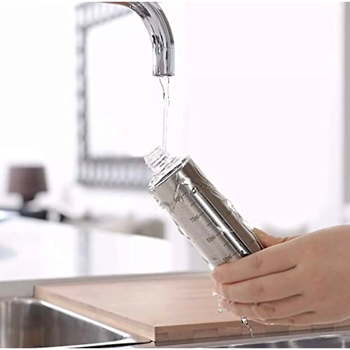 A&J Essentials Oil Sprayer for cooking- 100mL stainless steel, modern, durable, sleek design - Baking, Salad, Grilling, BBQ, Roasting - Oil dispenser is compatible with various cooking oils & juices