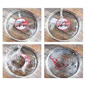 75 Pack Toilet Targets for Boys, Potty Training Flushable Targets, 2 X 2 Inch Paper Tinkle Targets for Boys, 100% Biodegradable and Sewage Safe, Pee Targets for Boys Training