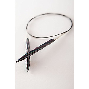 Knit Picks Try It Square Wood and Metal Interchangeable Knitting Needle Set - US 6 and 7 (Foursquare and Nickel-Plated)