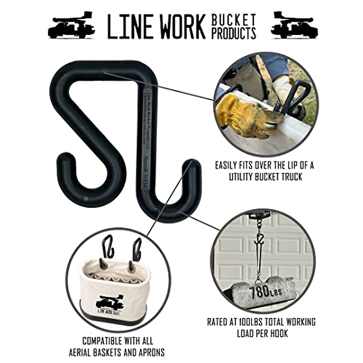 2" Bucket Hook 100lbs Working Load Limit