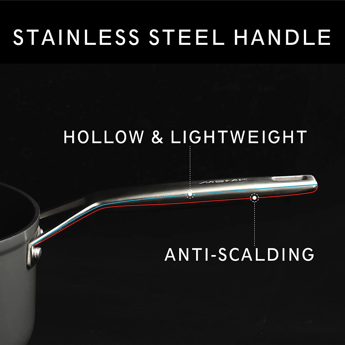 MsMk 11 Inch Square Grill Pan for indoor cooking, Bacon Carbonize also Nonstick, PFOA Free Non-Toxic, Stay-Cool Handle, Scratch-resistant Grilling pan for Electric, Ceramic and Induction Stove Tops