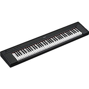 Yamaha 76-Key Piaggero Ultra-Portable Digital Piano, Black (NP35B)