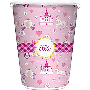 RNK Shops Princess Carriage Waste Basket - Single Sided (White) (Personalized)