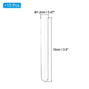 PATIKIL 4" Length Plastic Sewing Needle Storage Holder, 15 Pack Portable Embroidery Needle Pin Toothpick Storage Tubes Cases Box for Craft Knitting, Clear