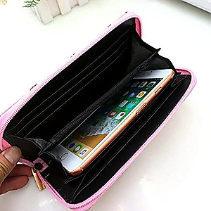 Kerr's Choice Pink Kitty Purse Kitty Cat Wallet Cute Faux Leather Wallet for Girls Women