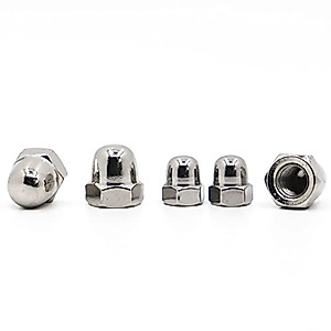 ZIFARM Nuts, 304 Stainless Steel Acorn Cap Nut Decorative Cover Dome Cap Nuts (Size : M5 2pcs)