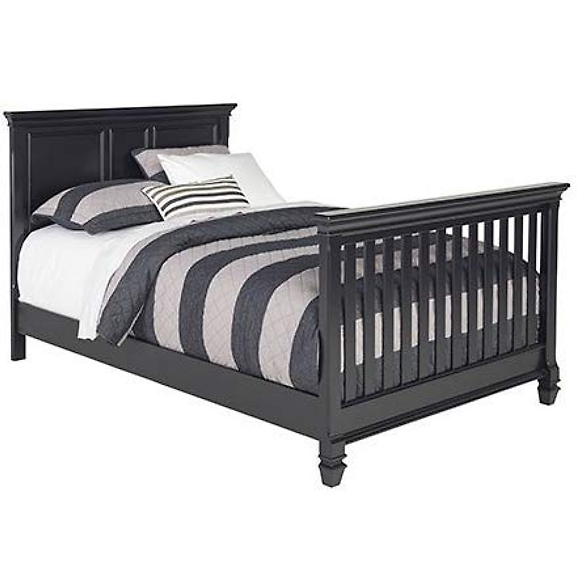 CC KITS Full Size Conversion Kit Bed Rails for Belmar Crib (Black)