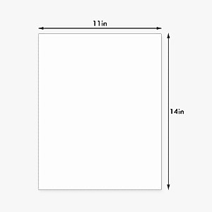 Somime 25 Pack Backing Boards Only - 11x14 Uncut White Mats Matboards, Acid Free Backerboards for Art Prints, Ideal for Photos/Pictures/Prints/Frames/Arts