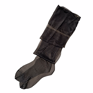 TVRtyle Women’s 10 Denier Vintage Thigh High See Through Non-stretch RHT Silk Stocking 928 (Large)