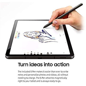 SAMSUNG Galaxy P610 Tab S6 Lite 10.4-Inch 64 GB WiFi Android 10 Touchscreen Tablet (Oxford Gray) Bundle S Pen Included - Hard Case, Screen Protector, 32GB microSD Card