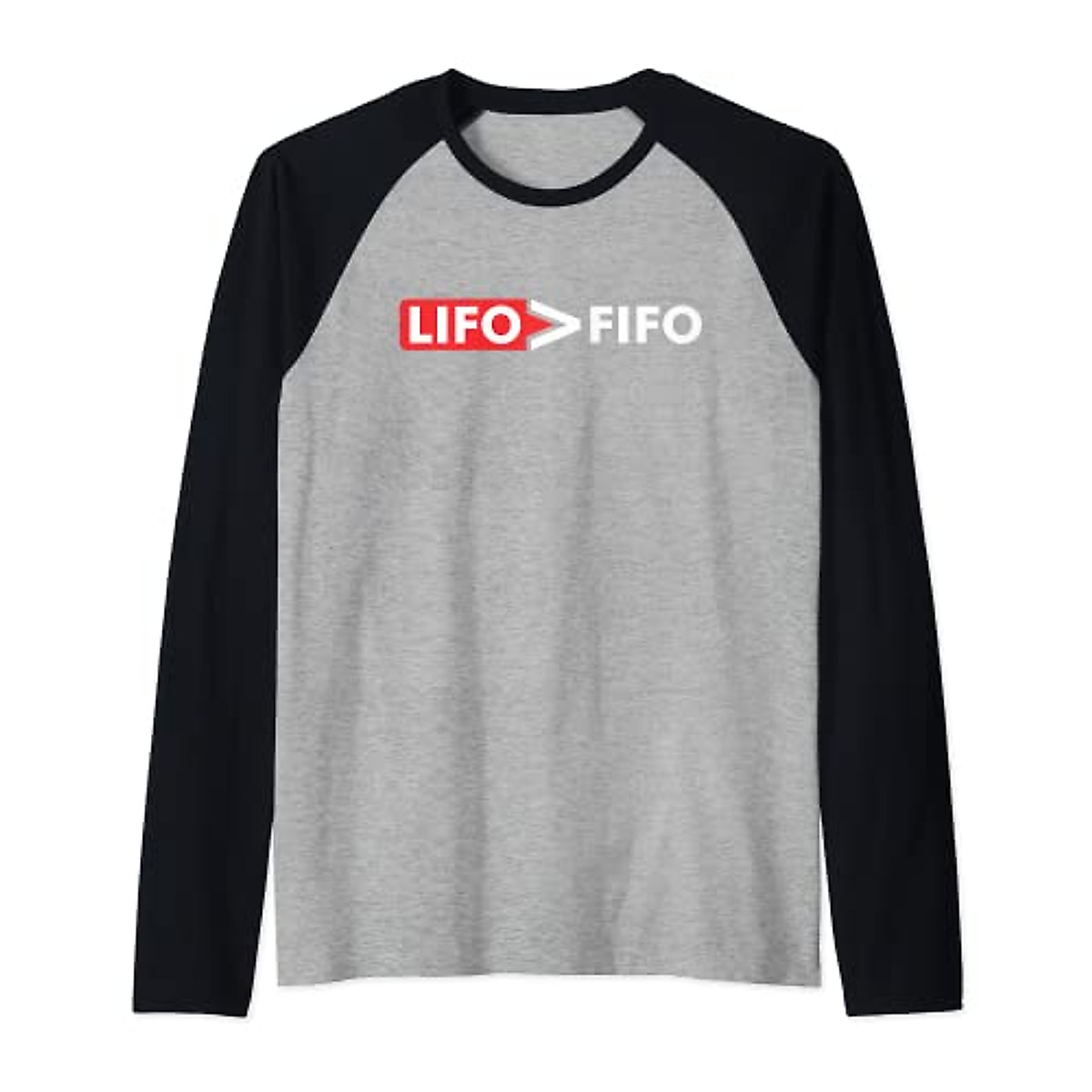 LIFO > FIFO Accountant Controller CPA Bookkeeper Funny Cute Raglan Baseball Tee