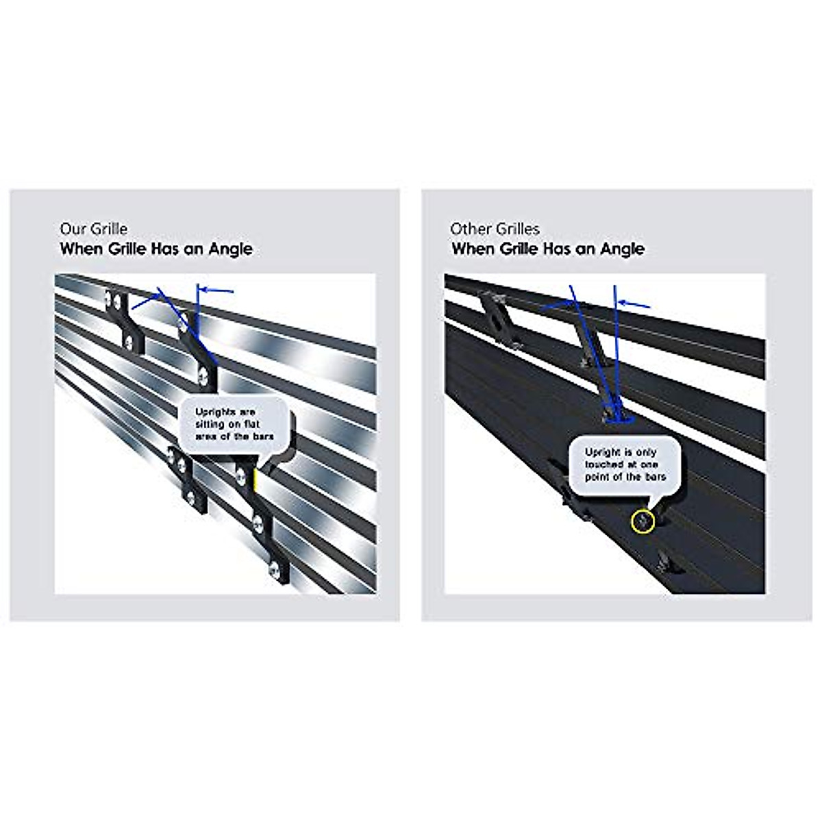 APS Compatible with 1969-1972 Chevy C K Pickup Suburban Blazer Main Upper Billet Grille C85003A