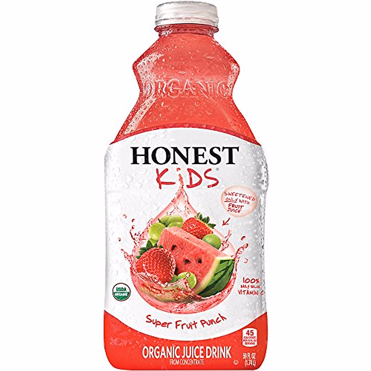 Honest Kids Super Fruit Punch, 59 Ounce (Pack of 8) (Packaging May Vary)