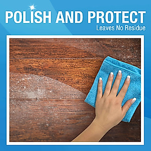 MiracleWipes for Wood Surfaces, Remove Dirt and Grime Buildup, Clean, Protect, and Polish Cabinets, Furniture, and Wood Floors, Great for Kitchen and Bathroom Cleaning Support - 30 Count