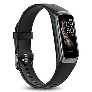IMFRCHCS Fitness Tracker Activity Tracker with 1.1" AMOLED Color Display Smart Watch, 24/7Heart Rate Monitor, Indoor Outdoor Tracking, Sleep Monitor, 5 ATM Waterproof Step Counter Watch for Women Men