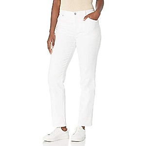 Gloria Vanderbilt Women's Amanda Classic High Rise Tapered Jean, Vintage White, 18 Regular