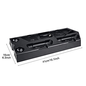 143 VR Charging Stand, Cooling Fan Station for PlayStation 4/ Slim/Pro - Showcase, Cool, and Display Your VR - PlayStation 4 Portable 3 in 1 Charging Station