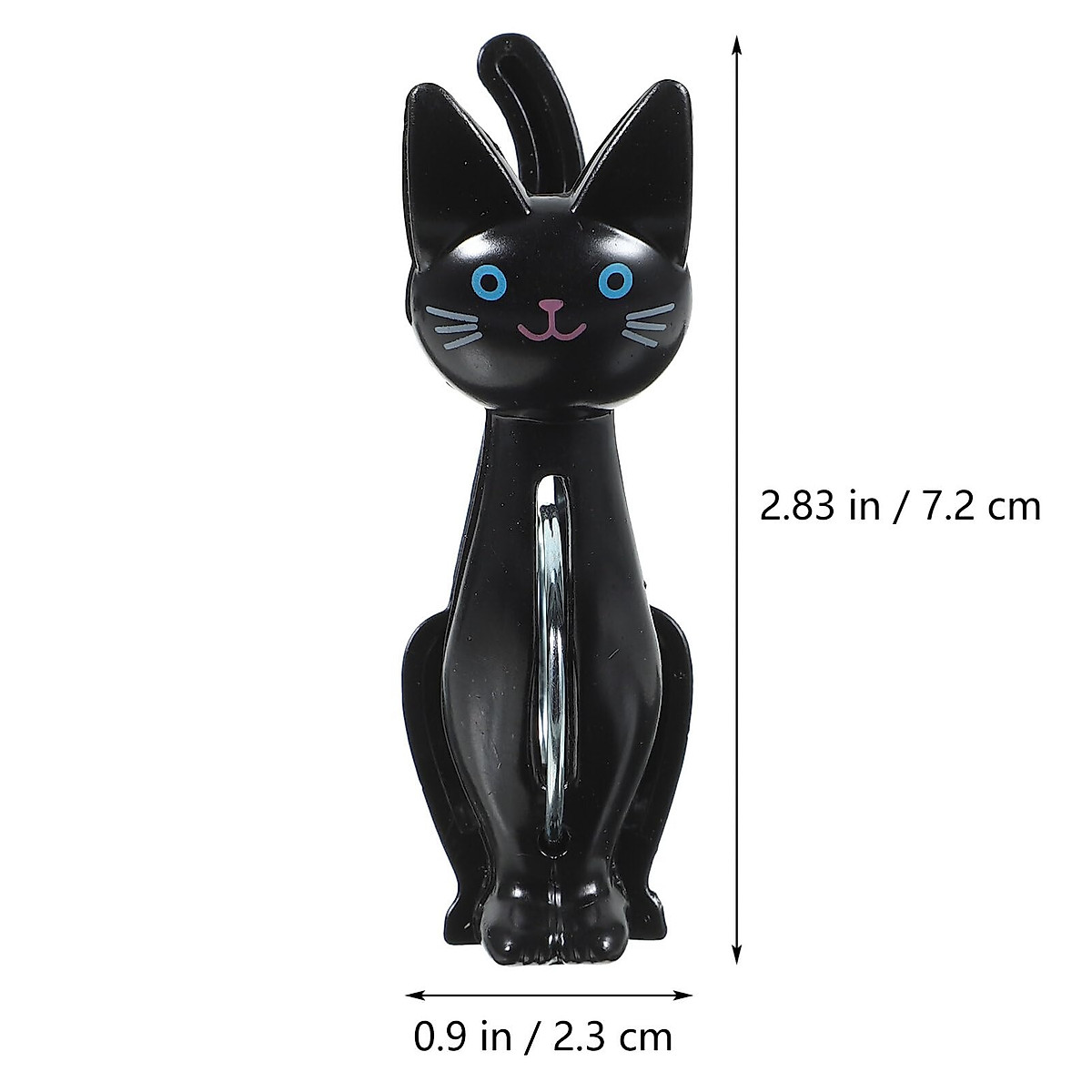 VOSAREA Beach Towel Clips 4pcs Black Cat Shaped Jumbo Towel Clips Clothes Pins Blanket Holders for Chairs Cruise Patio Pool Accessories
