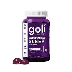 Goli Nutritional Supplement, Extra Strength Sleep Gummy 10mg Melatonin - 1 Pack 50 Count - Gluten-Free, Vegan, Non-GMO, and Gelatin-Free