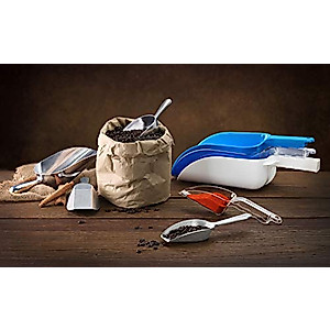 New Star Foodservice 34387 Polycarbonate Plastic Utility Ice Scoop, Clear, 6-Ounce