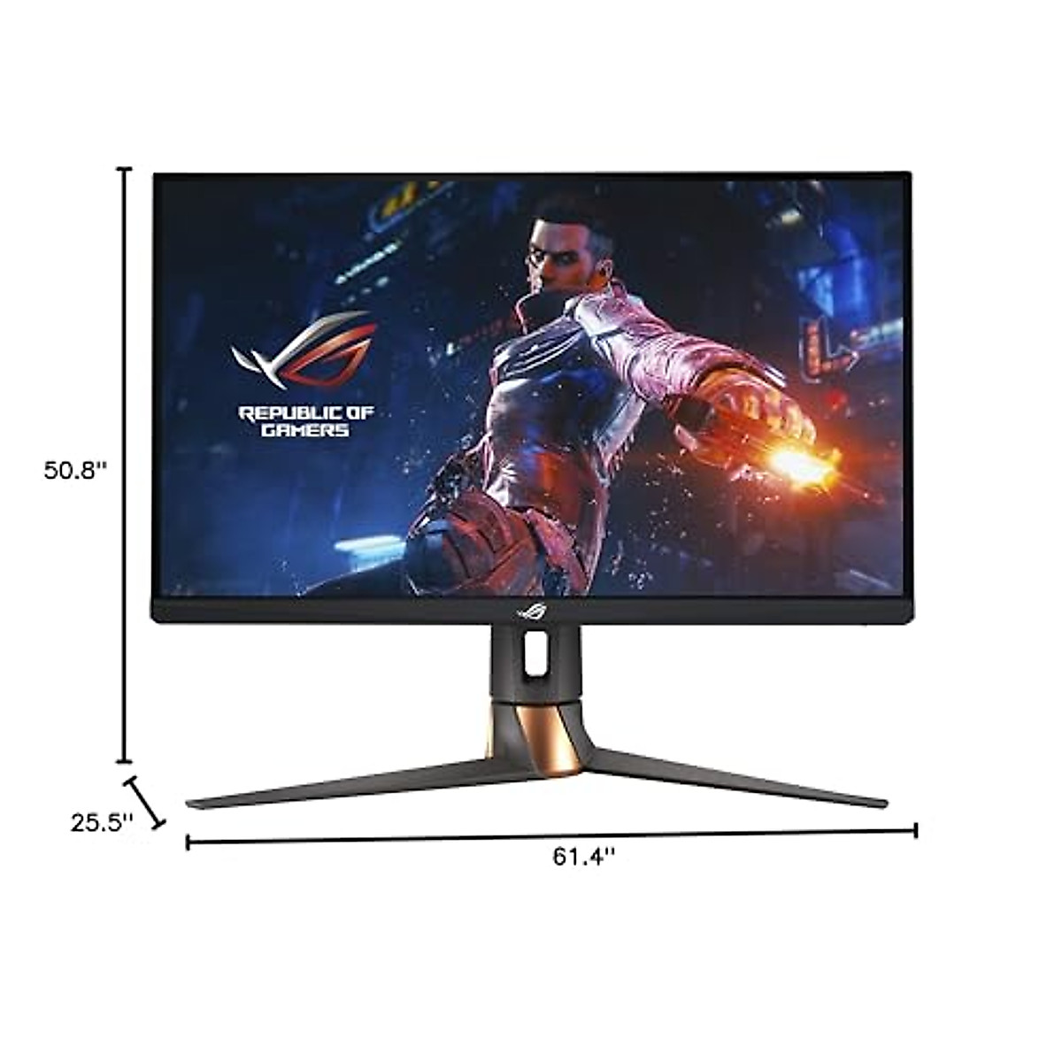 ASUS ROG Swift 27 inches 1440P Gaming Monitor (PG279QM) - WQHD (2560 x 1440), Fast IPS, 240Hz (Renewed)