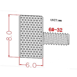 New Lon0167 Computer Graphics Featured Card Round Head reliable efficacy Knurled Thumb Screws Sky Blue 6#-32 10pcs(id:1bf 57 c1 209)