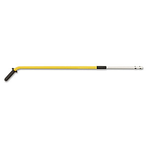 Rubbermaid Commercial Products HYGEN Quick-Connect Ergonomic Extension/Extendable Handle/Stick, 48"-72", Yellow, for Janitorial/Professional Microfiber Floor Cleaning/Mopping