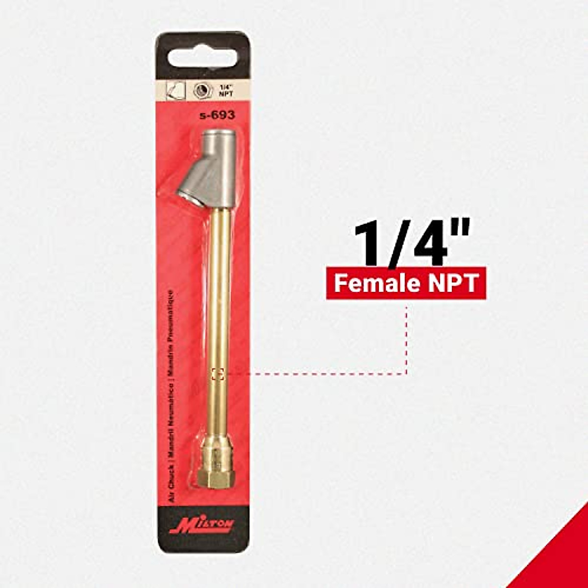 Milton Dual Head Straight Foot Air Chuck Part No: A-S-693