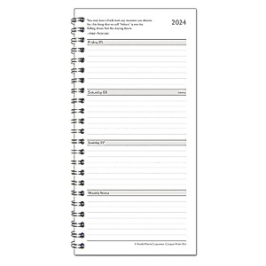 FranklinCovey - Compass Weekly Wire-Bound Planner (Pocket Slim, Jan 2024 - Dec 2024)