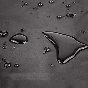 FLR 63 Inch Outdoor Pizza Oven Cover,BBQ Grill Cover, Outdoor Pizza Oven Rain Cover, Heavy Duty Dust-Proof Weather Resistant Polyester Fabric Protective Cover-Black (63x15x20in)