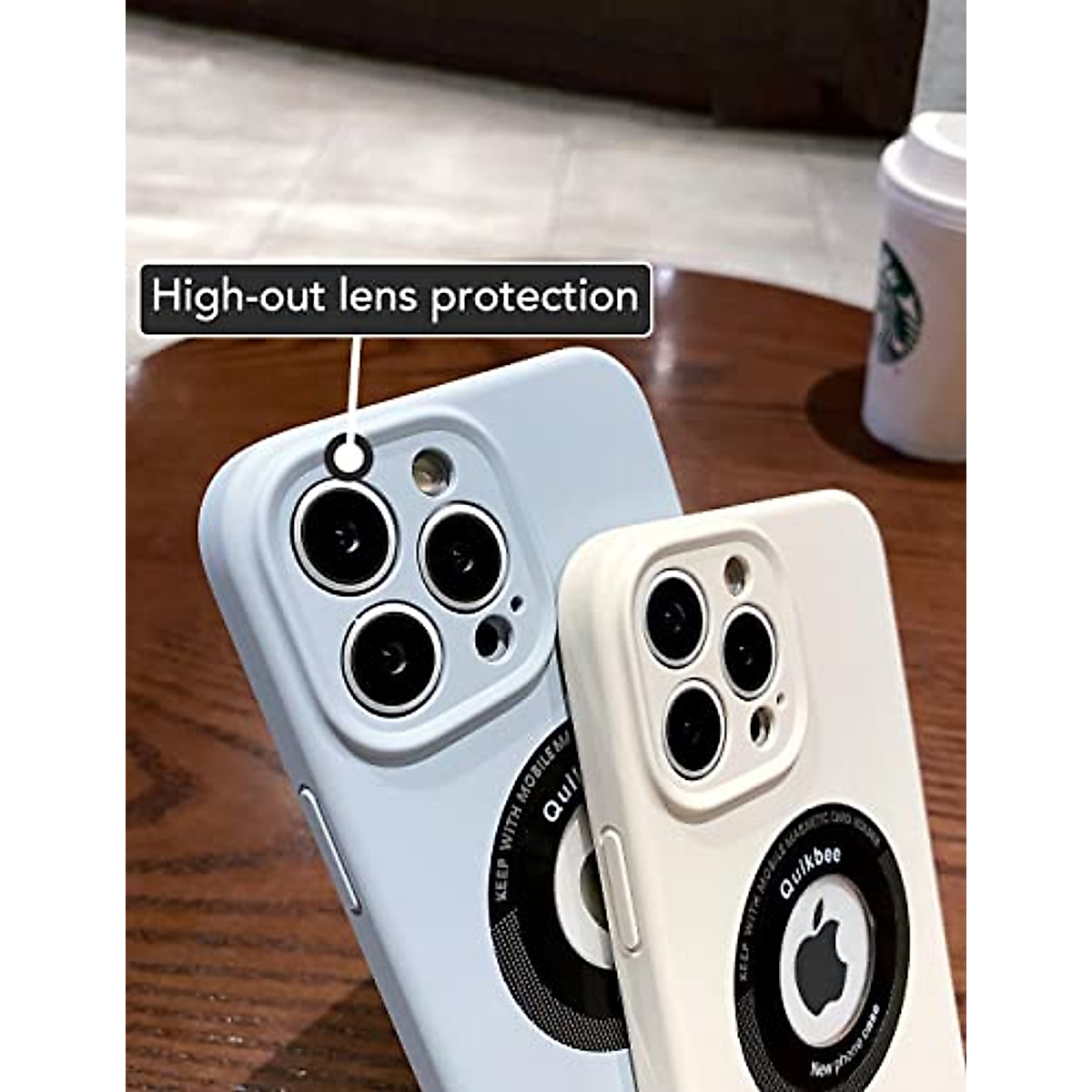 Kakalux Compatible iPhone 14Pro Design Liquid Silicone Magnetic case, Non-Stick Fingerprint Effective Smudge-Proof, Drop-Proof airbag Protection at All Four Corners, Suitable for iPhone 14Pro-Black.