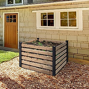 Outdoor Essentials Haven 4 ft. x 4 ft. Cedar Compost Bin