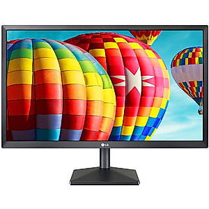 LG 27" FHD Gaming Monitor with AMD FreeSync/ 1920x1080 Resolution/ 2ms Response Time/ 1000:1 Contrast Ratio/ 16:9 Aspect Ratio/VGA/HDMI/On-Screen Control/Black/ 2ft HDMI Cable