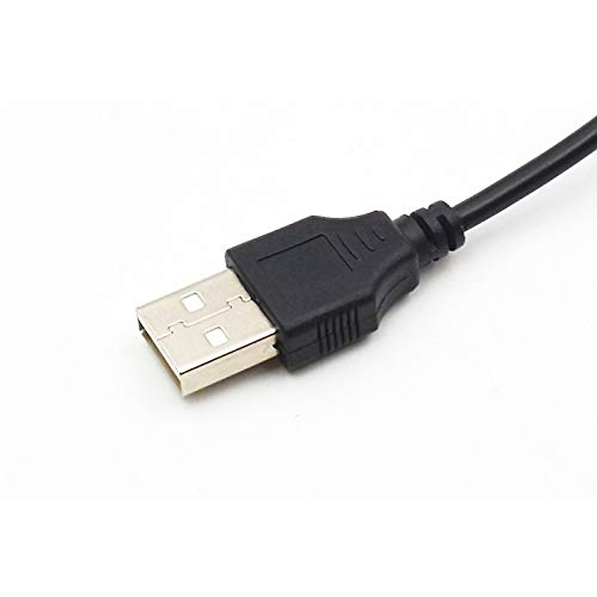 Lysee USB Cables - 4-Port Splitter Hub Adapter Mini USB 2.0 Hi-Speed Adapter for PC Computer - (Color: Black)