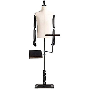Tailors Dummy Male Mannequin Torso with Trousers Rack Shoes Holder |for Clothing Shirt Form Display Dressmakers Mannequin Dressmakers Dummy