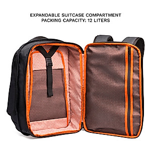 Knack Series 1 Laptop Backpack Fits up to 13 Inch - Knack Bags Carry-On Backpack, TSA Approved, Expandable Travel Backpacks (Savile Gray, Small)