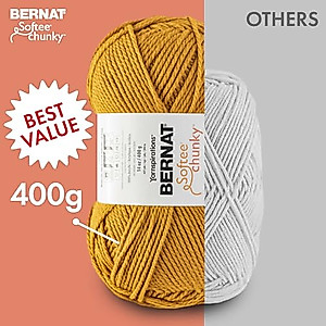 Bernat Softee Chunky BB Faded Denim Yarn - 1 Pack of 14oz/400g - Acrylic - #6 Super Bulky - 431 Yards - Knitting/Crochet