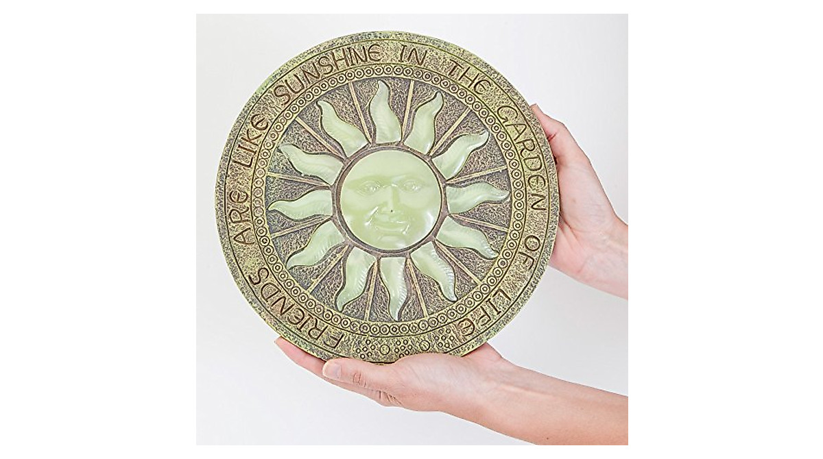Bits and Pieces - Sun Garden Stone - Glowing Sun in The Dark Garden ...