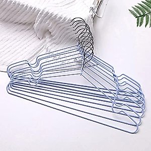 YASEZ 10Pcs Stainless Steel Non-Slip Shirt Trouser Coat Hook Hanger Clothes Stand (Color : Black, Size : 40cm x 19.5m)