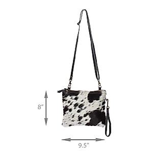 Myra Bag White & Black Cowhide Shade Bag S-1172