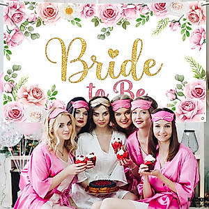 KatchOn, Pink Bride to Be Banner - Large, 72x44 Inch | Bridal Shower Backdrop for Bride to Be Decorations | Bride To Be Backdrop | Bridal Shower Decorations | Bridal Shower Banner | Bachelorette Party