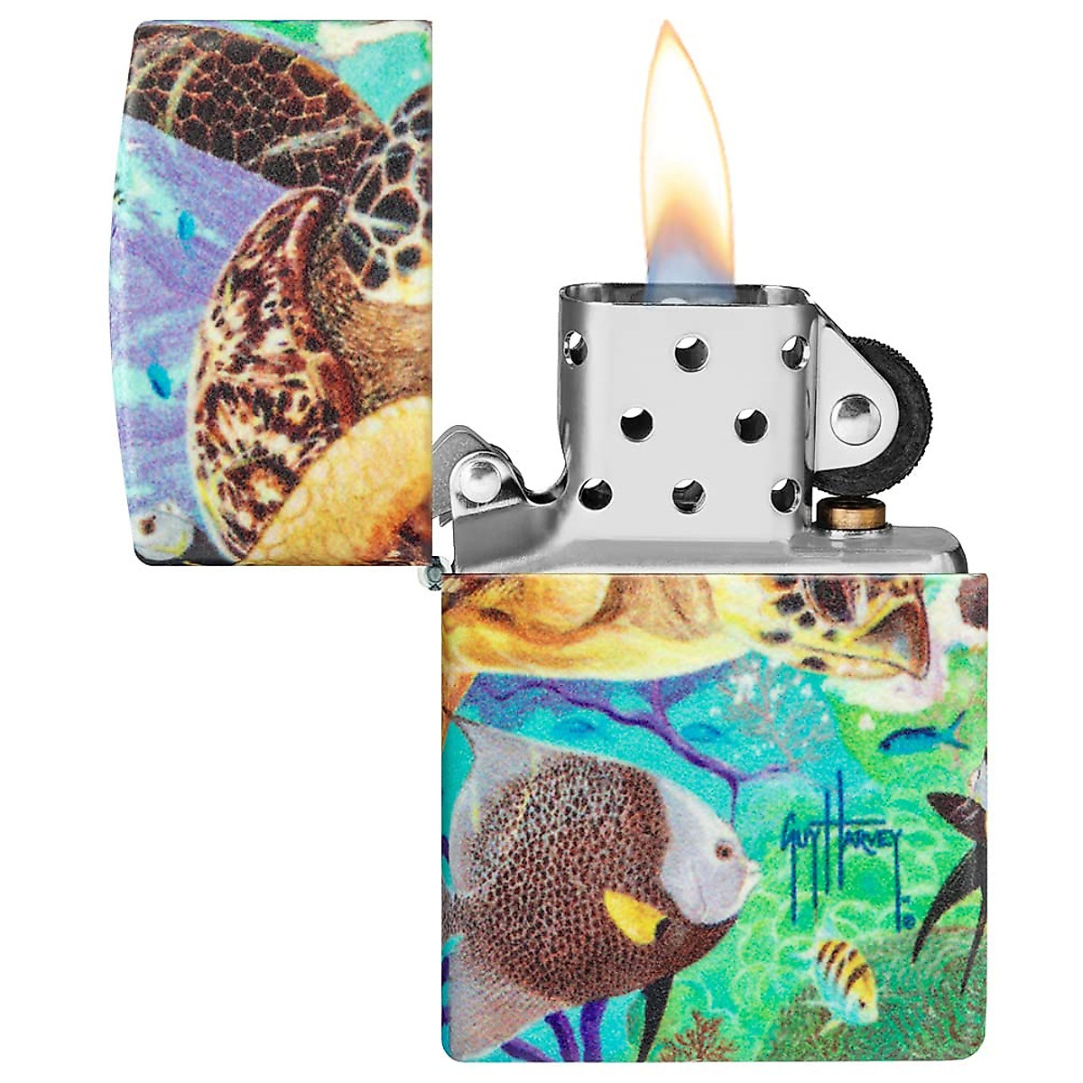 Zippo Guy Harvey 540 Design Glow in The Dark Pocket Lighter