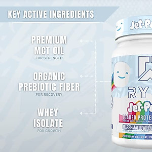 Ryse Core Series Loaded Protein | Build, Recover, Strength | 25g Whey Protein | Added Prebiotic Fiber and MCTs | Low Carbs & Low Sugar | 27 Servings (Marshmallow)