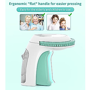 Vixic Omega S Embossing Label Maker Machine with 3 Tapes,3D Handheld Embossed Labeling Printer Machine, Manual Portable Vintage Embosser Label Makers for Home, School,DIY & Crafting,Gift Green